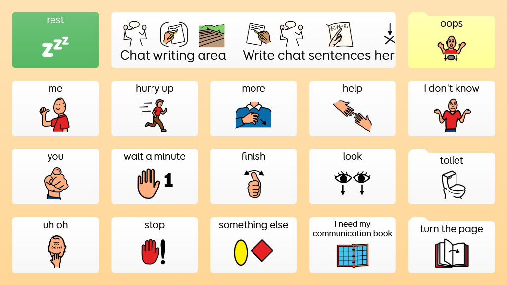 PODD 15 School - Eye Gaze - Online Grids